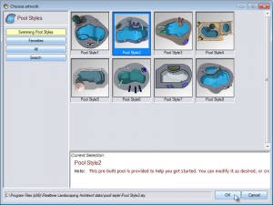 Using the Swimming Pool Wizard